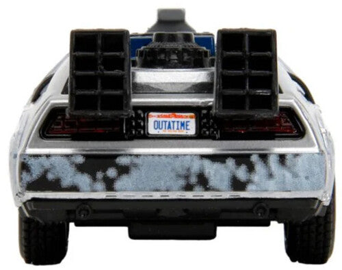 Back to the Future die-cast 1:32 scale DeLorean Time Machine (Frosted ...