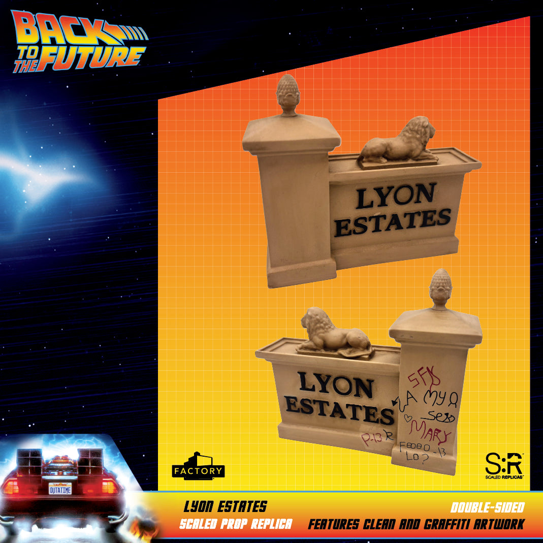 Back to the Future Lyon Estates Gate Scaled Prop Replica – Back to the ...