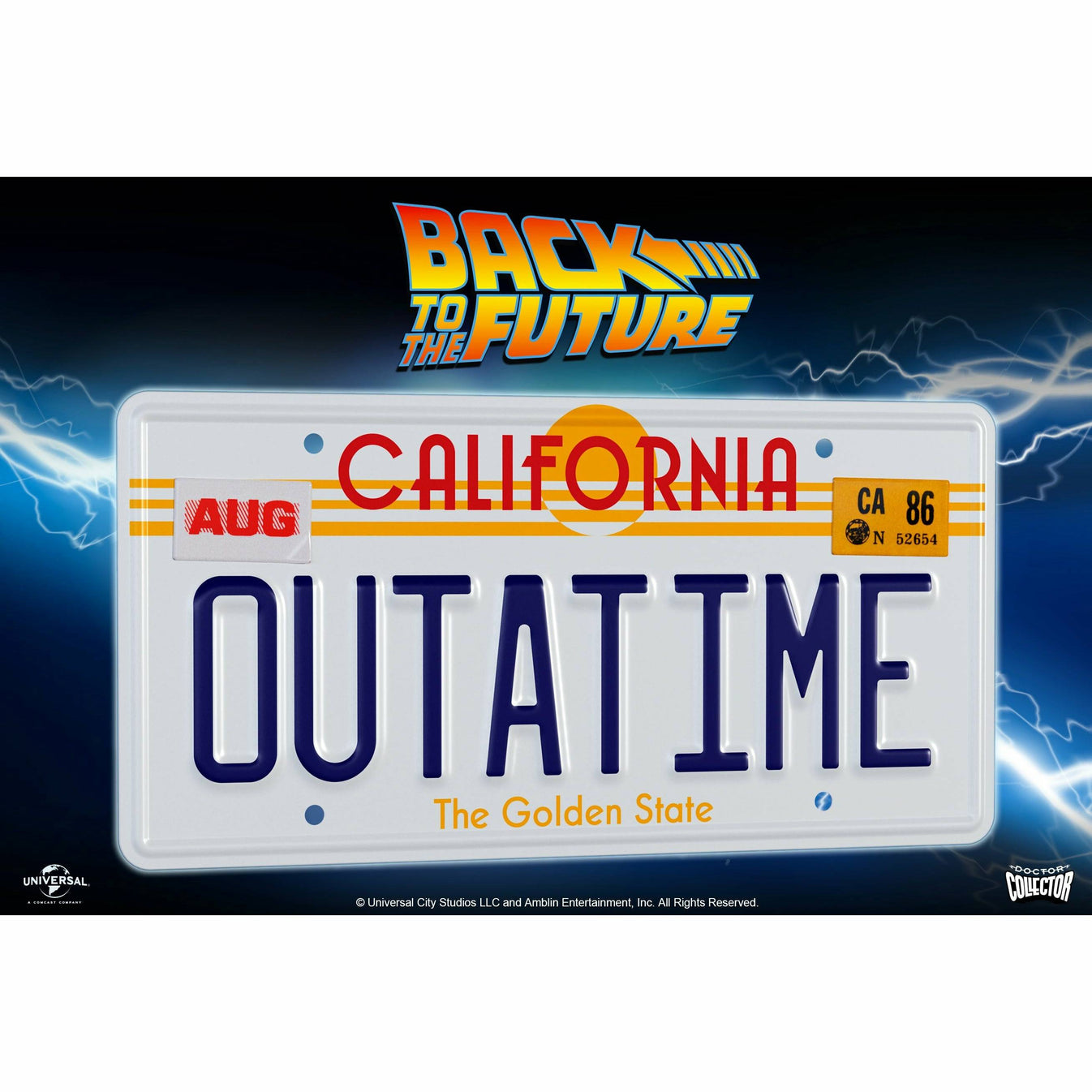 Back to the Future Outatime License Plate Replica - – Back to the Future™
