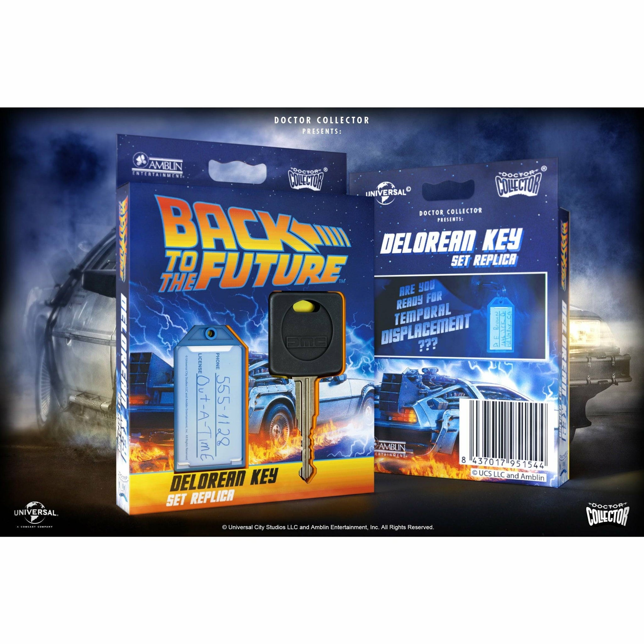 Back to the Future DeLorean key set replica - – Back to the Future™