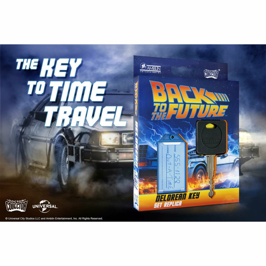Back to the Future DeLorean key set replica - – Back to the Future™