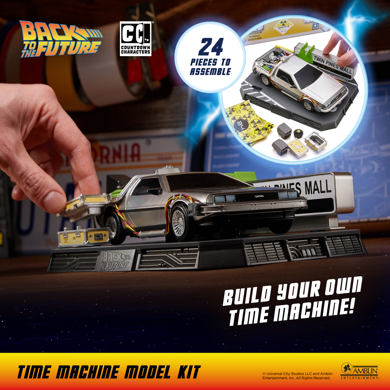 Back to the Future: Time Machine Countdown Character Model Kit – Back ...