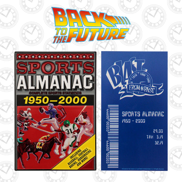 Back to the Future Limited Edition Sports Almanac Ingot - – Back to the ...