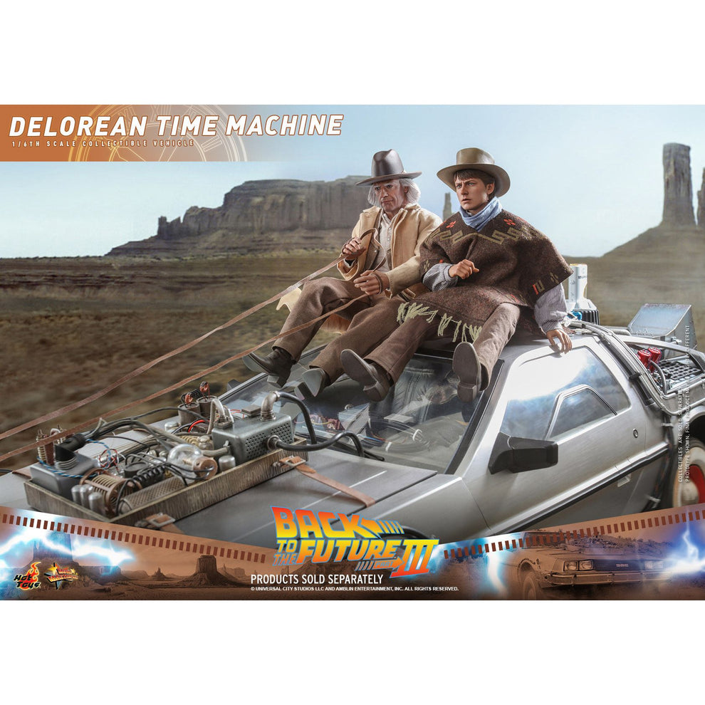 Hot Toys Back to the Future Part III 1:6 Scale DeLorean Time Machine ...