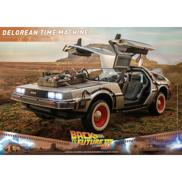 Hot Toys Back to the Future Part III 1:6 Scale DeLorean Time Machine ...